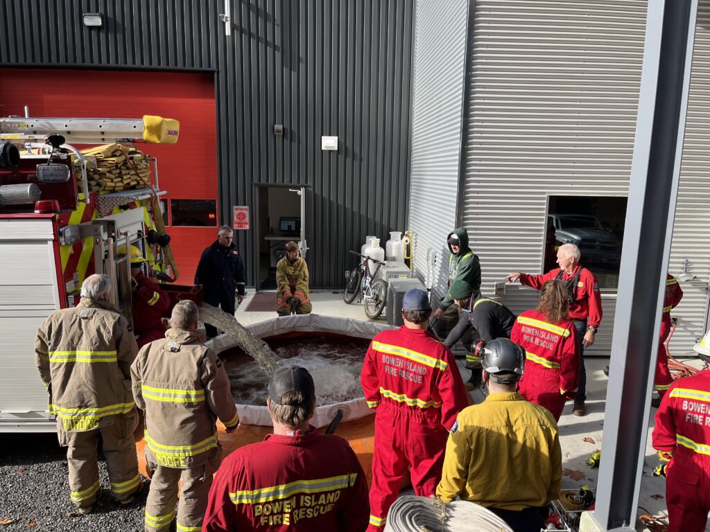 Firefighter training exercises - Bowen Island Municipality